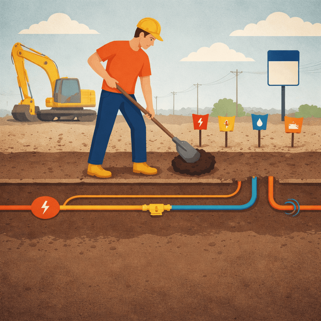 How to Safely Dig Around Underground Utilities in Texas - Adler Hydro Vac